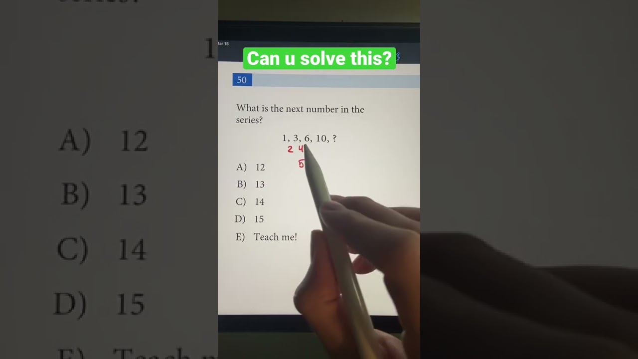 Finding The Next Number In The Series Math Riddle Justicethetutor
