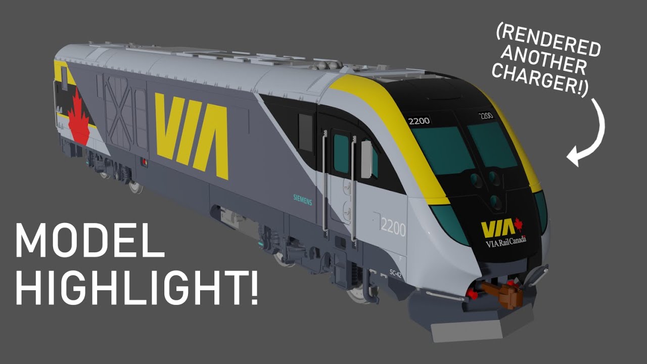 Rendering My Via Rail Charger Youtube
