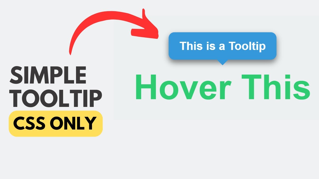 How To Make Tooltip On Hover Using Css Only Css Animation Tutorial