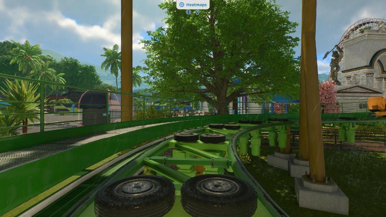 Planet Coaster 2 Multiverse Coaster Pov With Rain Jungle Cat Youtube