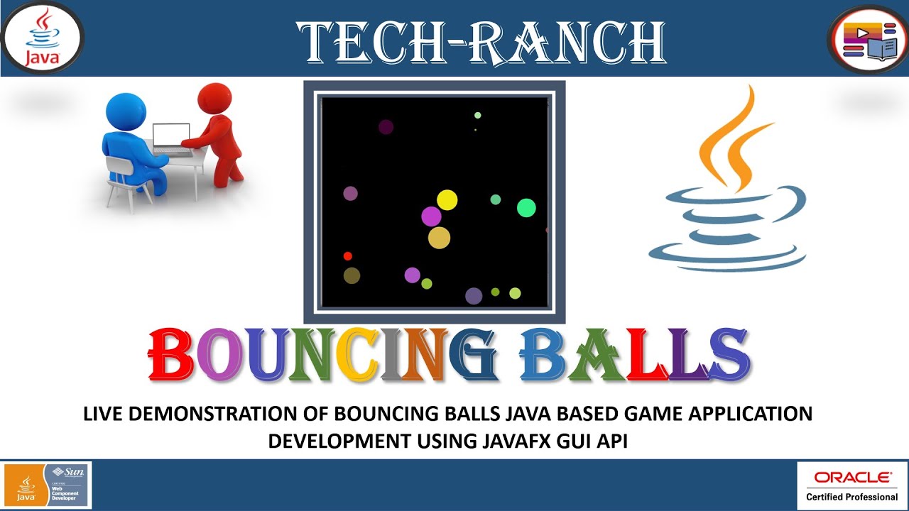 Live Demonstration Of Bouncing Ball Game Using Javafx Gui Api Java