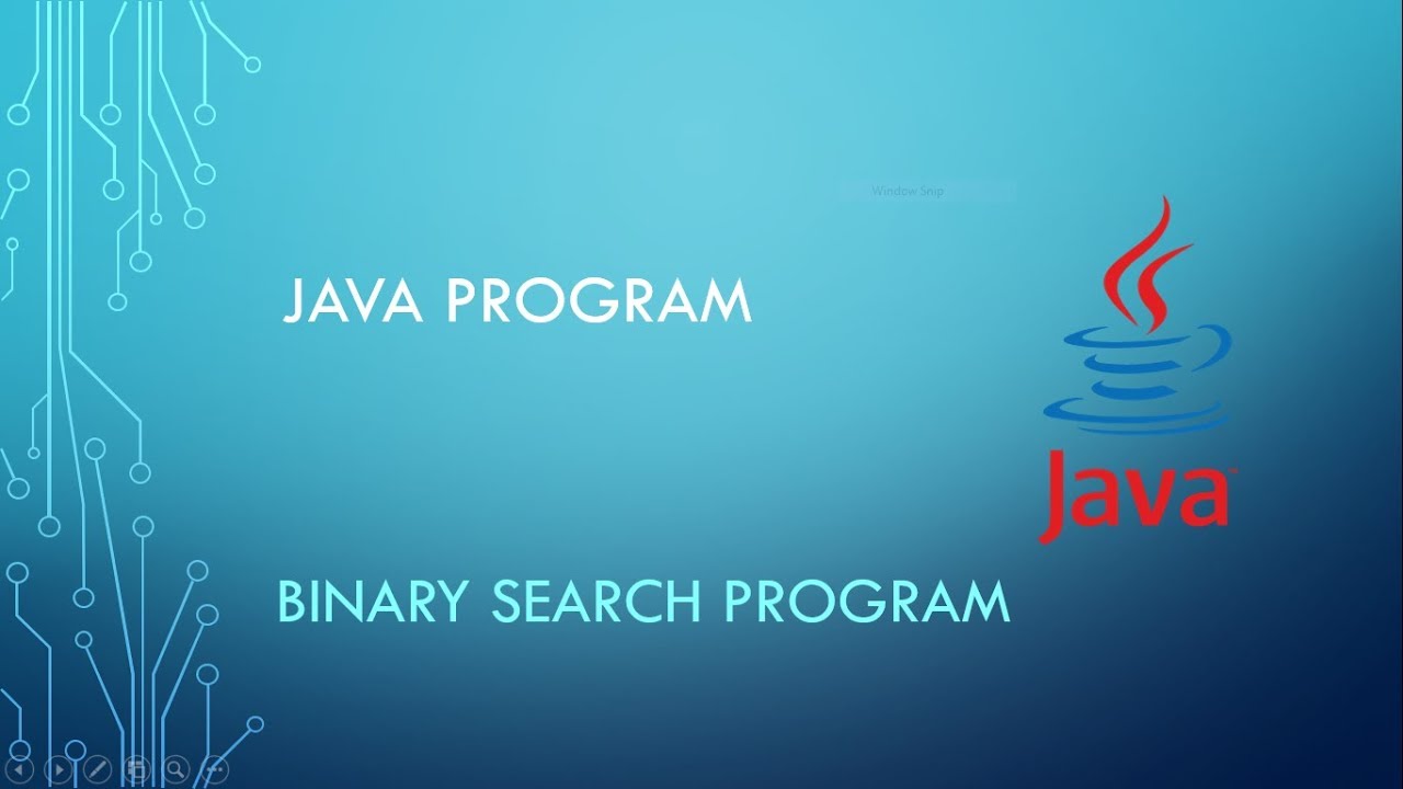 Binary Program In Java Youtube