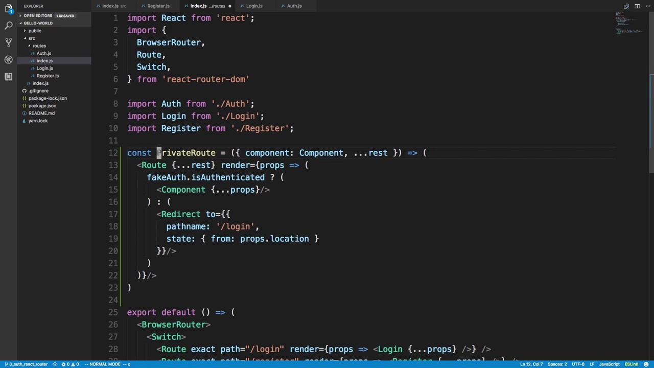 React Client Side Authentication Youtube