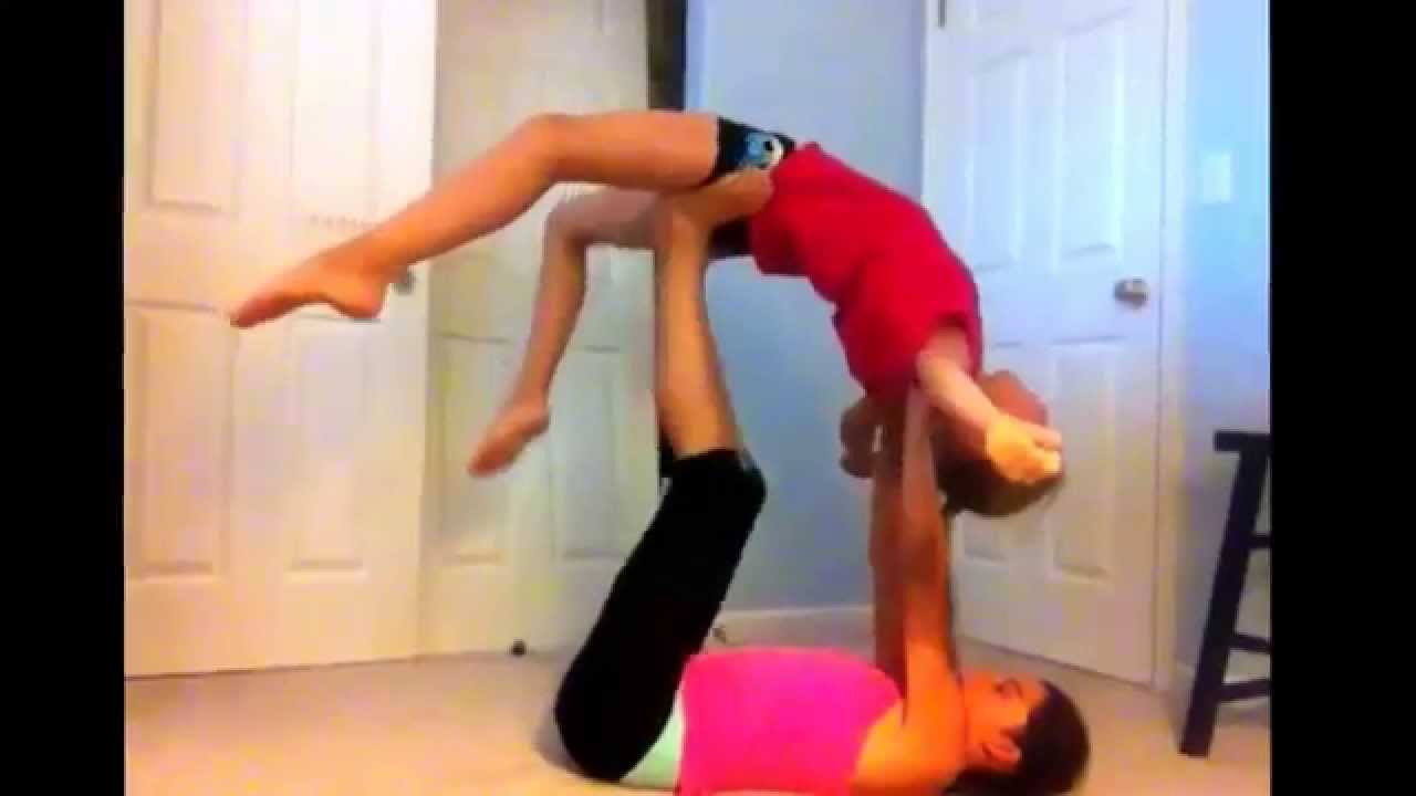 2 Person Acro Stunts Youtube