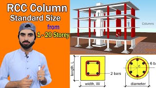 Rcc Column Standard Size Size Of Rcc Column From 1 To 20 Storey ...