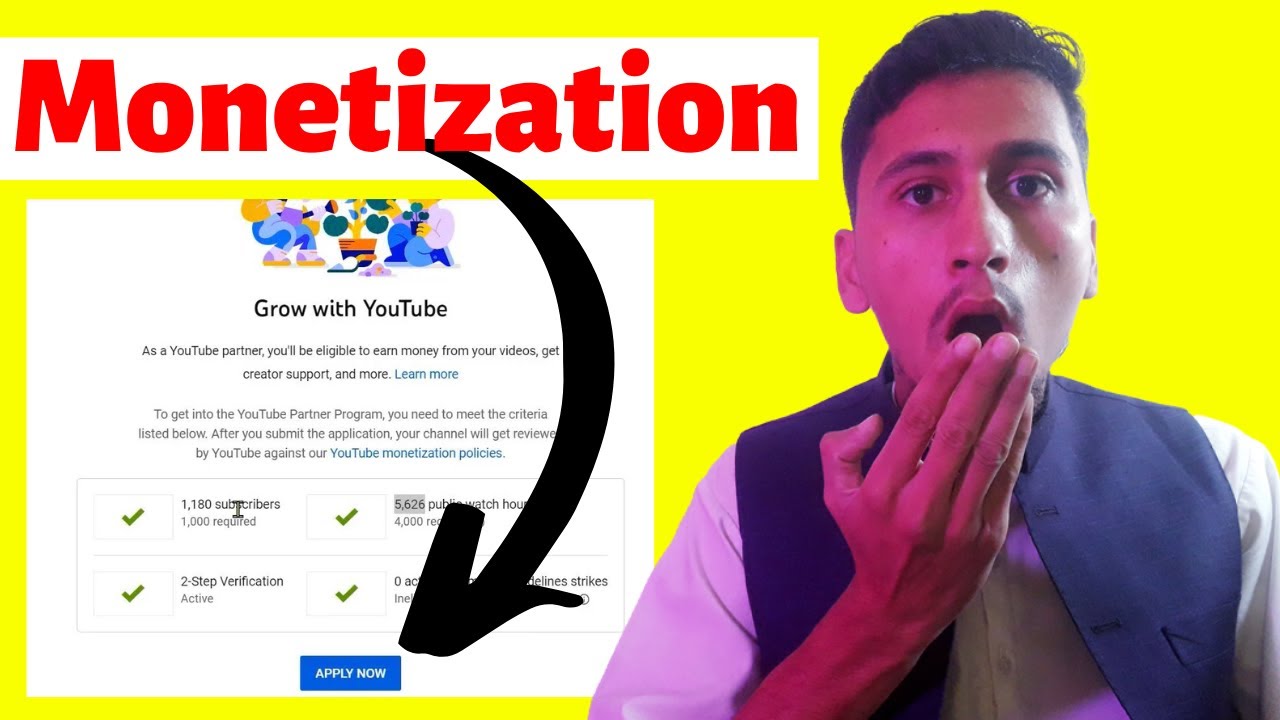 Apply For Monetization Very Easy How To Get Monetization On Youtube