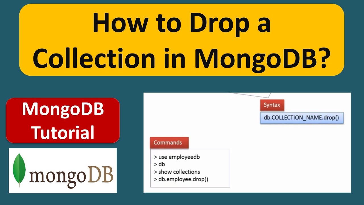 How To Drop A Collection In Mongodb Mongodb Tutorial For Beginners