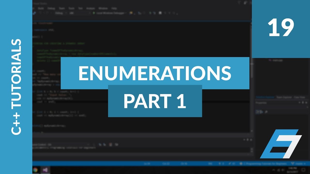 C Programming Tutorials 19 C Enumerations Part 1 Eric Liang