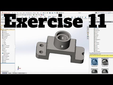 Exercise 11 Solidwork Practise Youtube