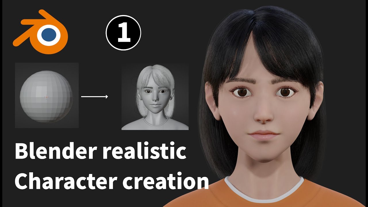 Blender Character Creation Part 1 Realistic Character Youtube