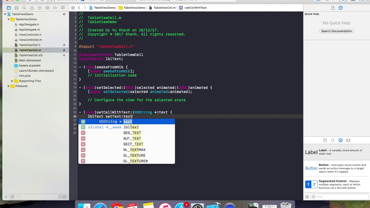 Uitableview And Uitableviewcell Ios Programming Objective C Youtube