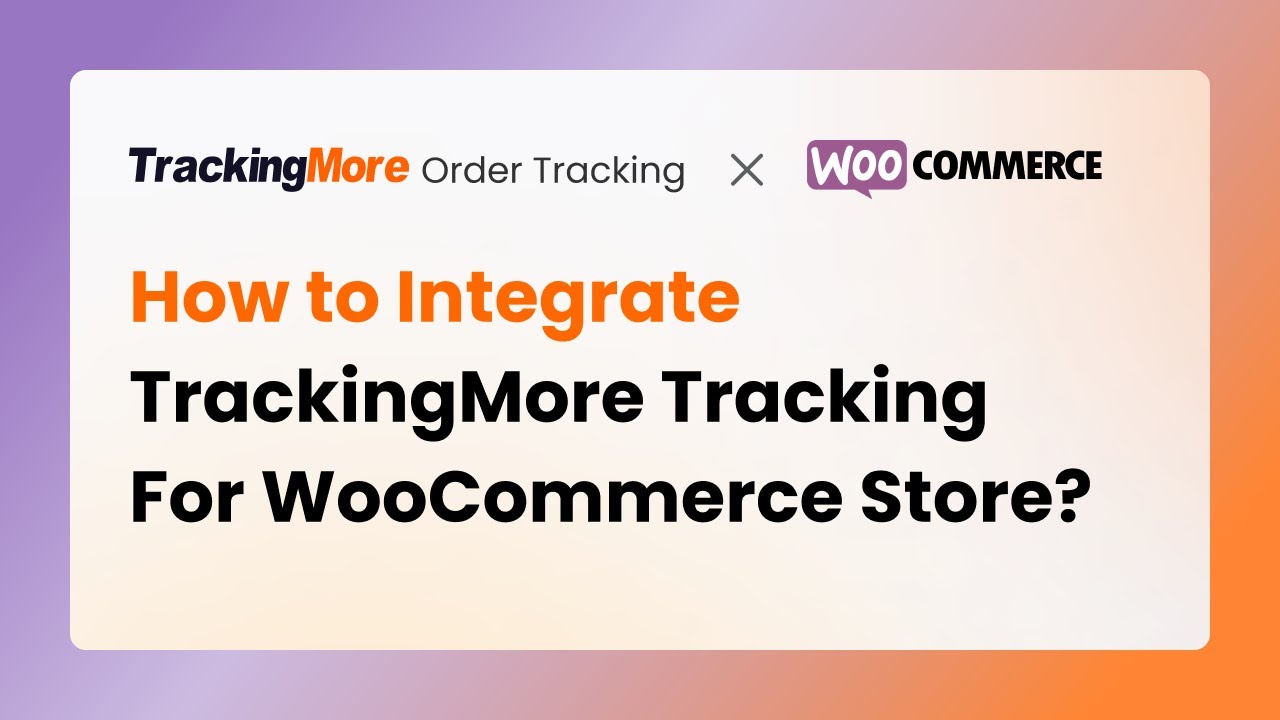 Integrate Woocommerce With Trackingmore Youtube