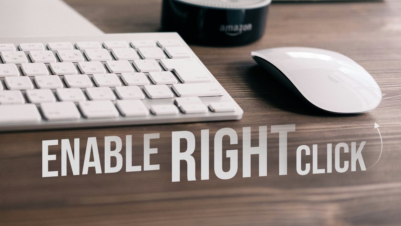 How To Enable Right Click On Magic Mouse Tutorial Youtube