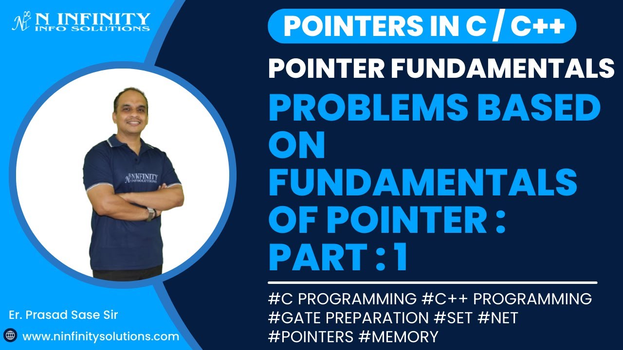 Pointers In C C Session 08 Problems Based On Fundamentals Of