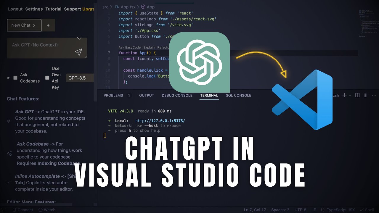 Chatgpt In Visual Studio Code Step By Step Tutorial Youtube