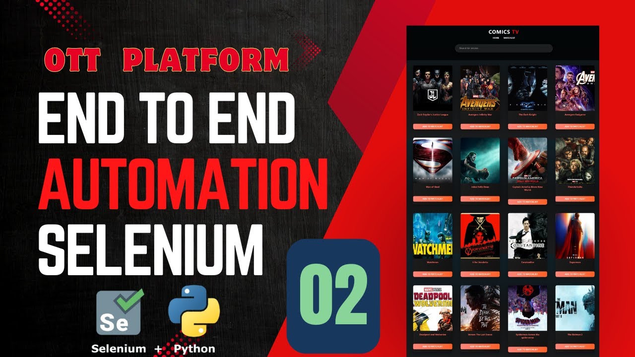 How To Perform End To End Testing With Selenium Ott Website With Python