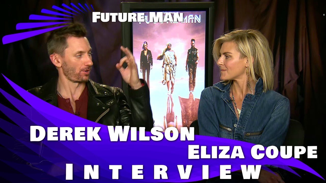 Future Man Eliza Coupe Derek Wilson Interview Youtube