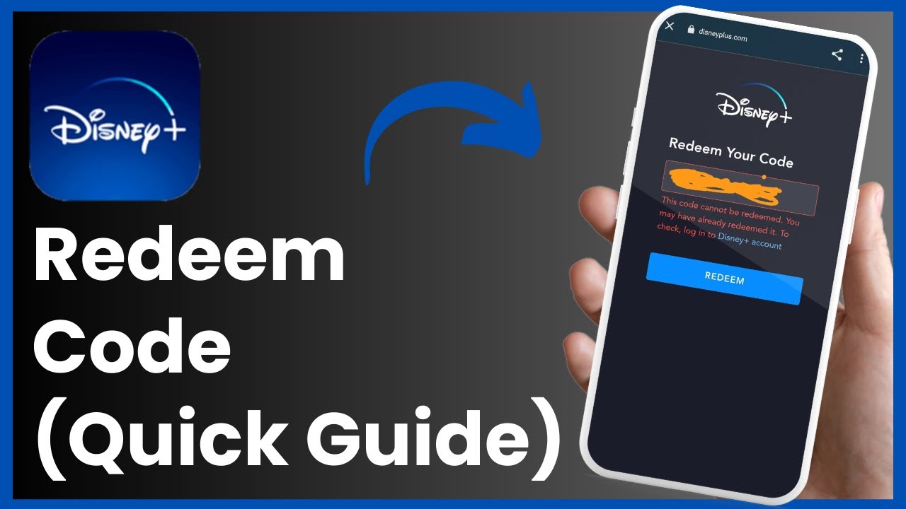 How To Redeem Code In Disney Plus Youtube