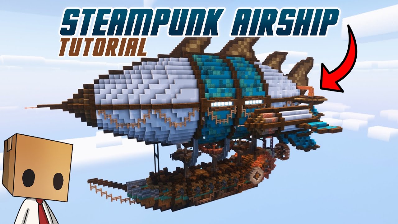 Minecraft Steampunk Airship Schematic