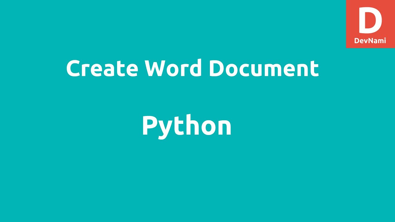 Python Create Word Doc Python Docx Youtube