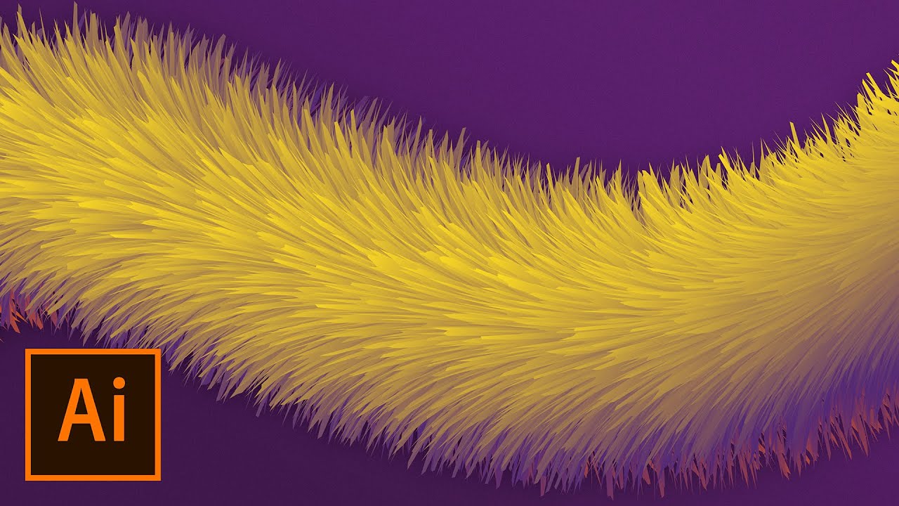 Efecto Pelo 3d Fur Effect Tutorial Adobe Illustrator Youtube
