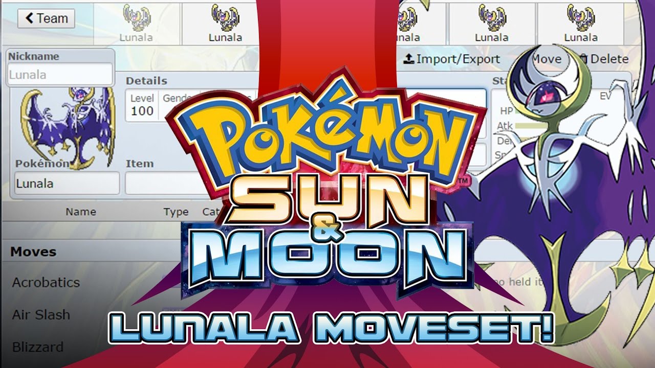 Lunala Moveset Guide How To Use Lunala Pokemon Sun And Moon W