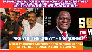 Anthu Atutumuka Ndi Zomwe Wafusa Hit Maker Tuli Dr Namadingo Ku Sona Ya ...