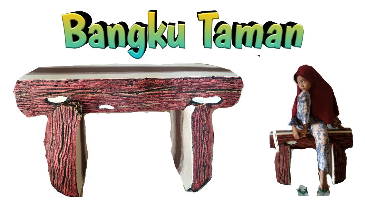 Cara Membuat Bangku Taman Motif Relief Kayu Youtube