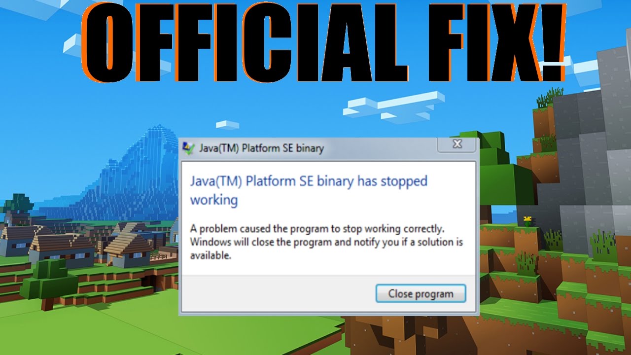 How To Fix Minecraft Java Not Responding 2017 Java S Official Fix