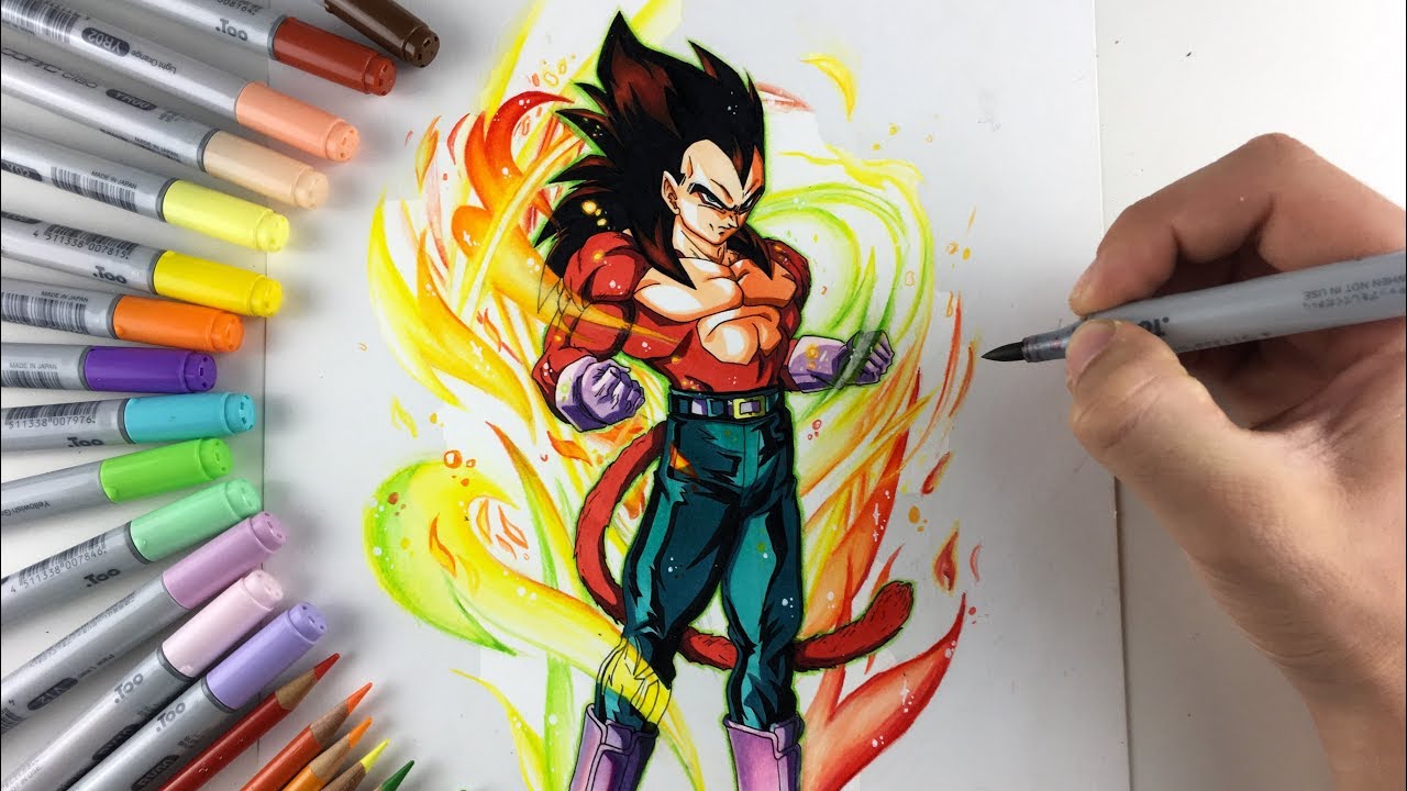 How To Draw Vegeta Ssj4 Preferencething Cafezog
