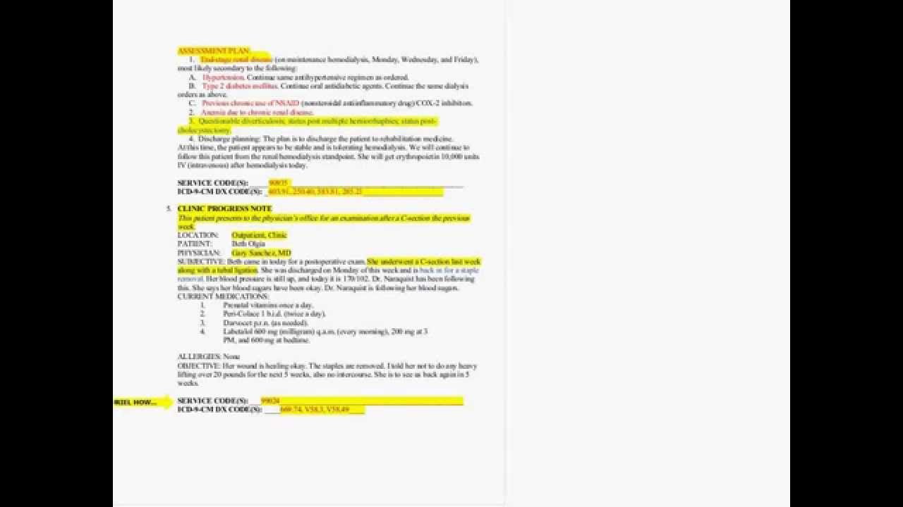 E M Coding Worksheet
