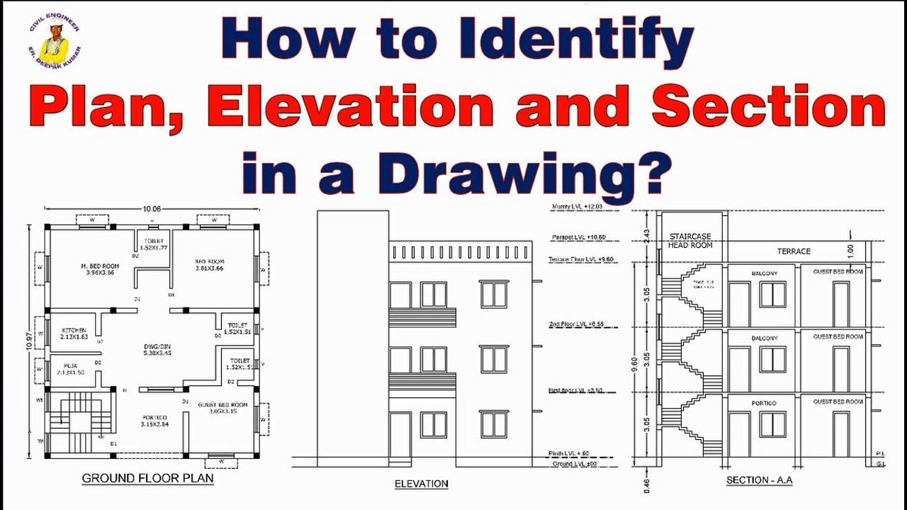 How To Read Elevations On Civil Drawings