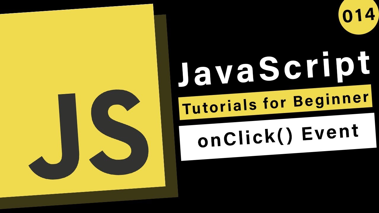 Javascript Basics Onclick Event Youtube