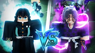 Muchiro Tokito Vs Kokushibo Mist Breathing Vs Moon Breathing Roblox ...