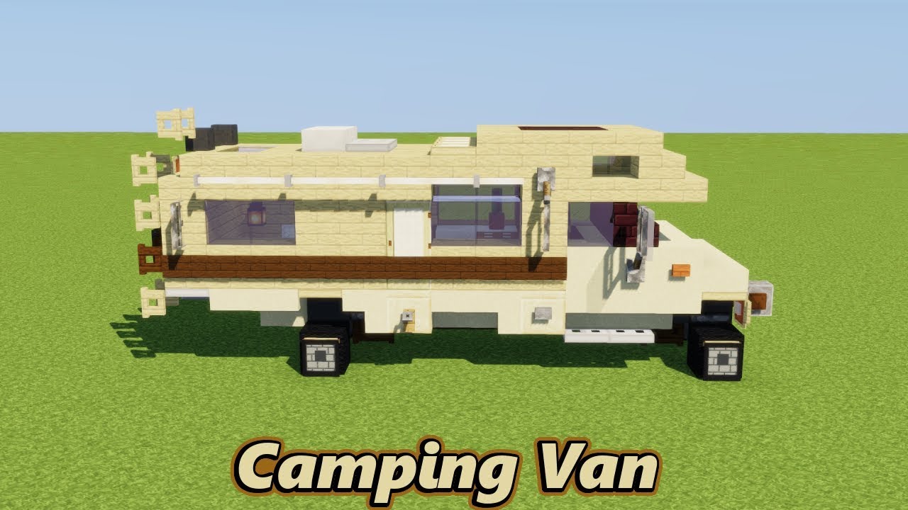 Minecraft Tutorial How To Build A Camping Van Youtube