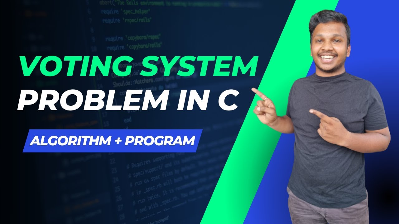 Voting System Using C C Programming Youtube