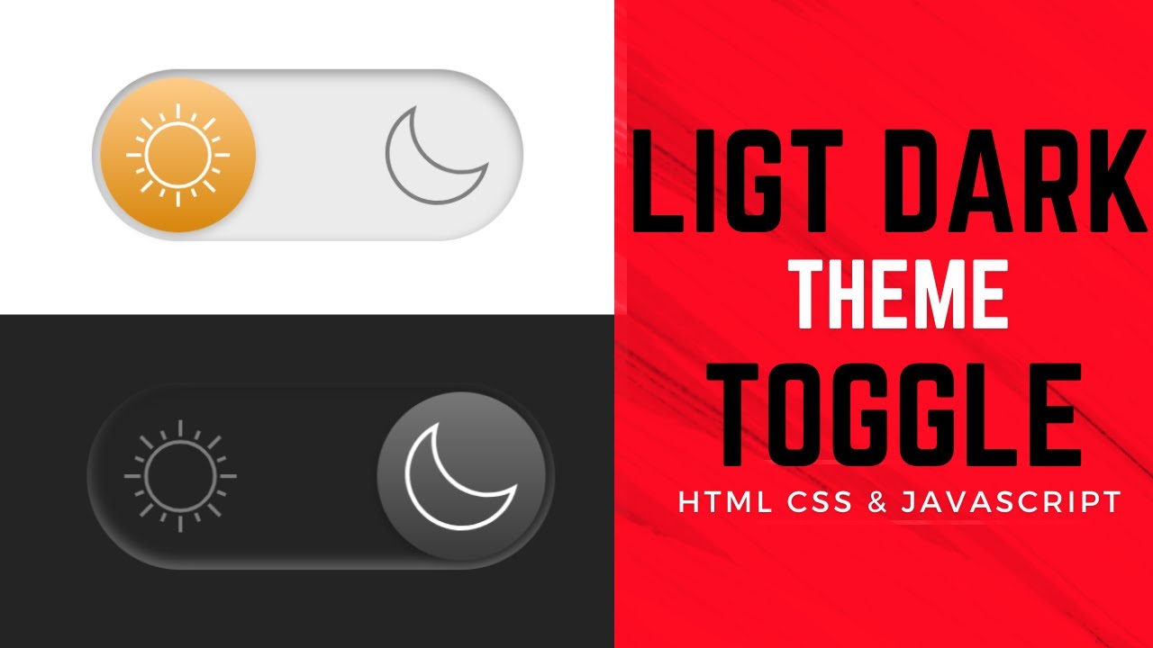 Build A Dark Mode Toggle Using Html And Css Easy Tutorial Youtube