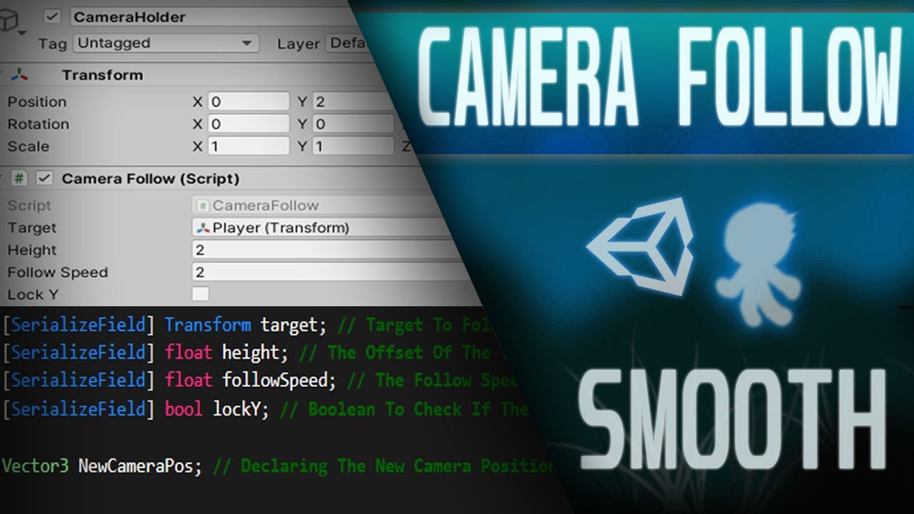 2d Platformer Smooth Camera Follow Unity Tutorial Youtube