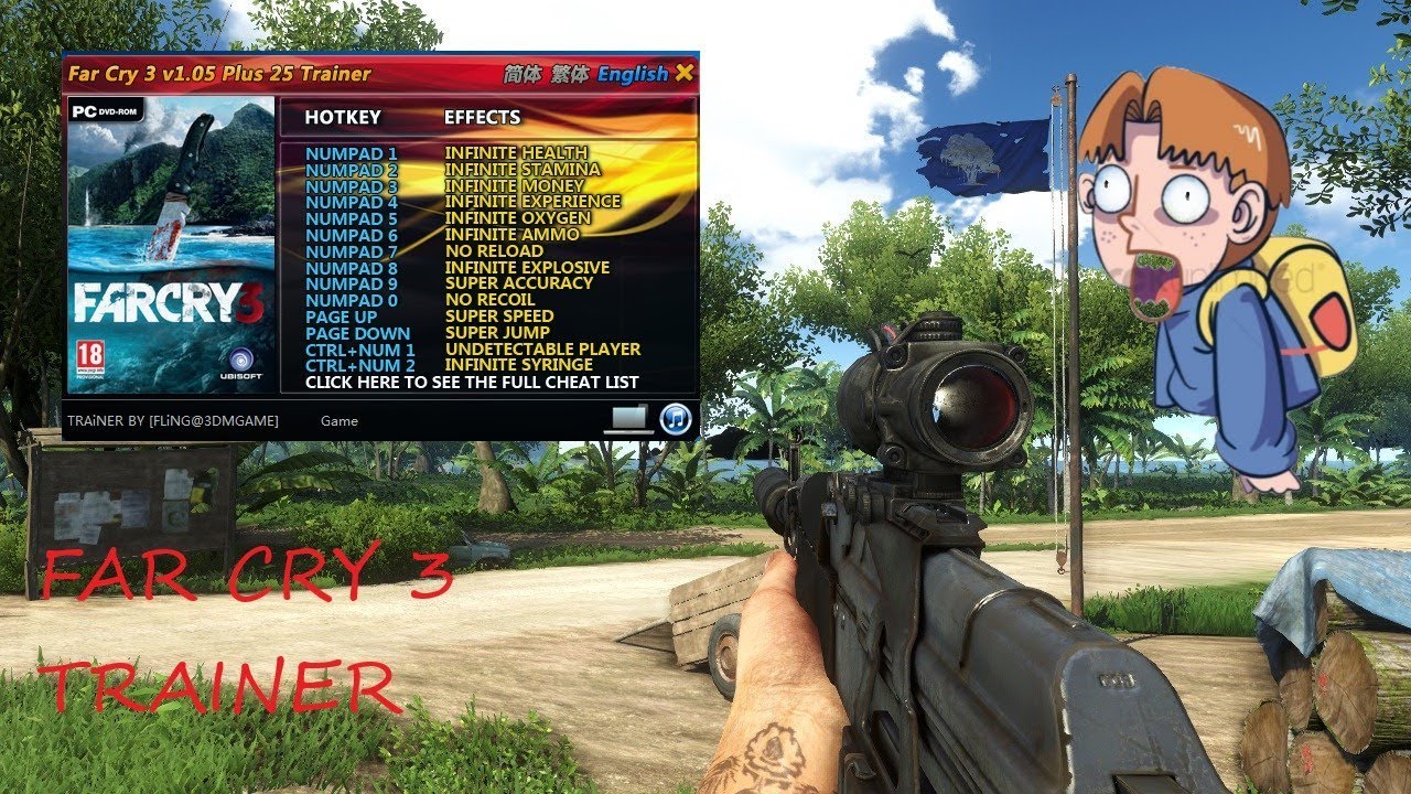 Far Cry 3 Trainer For Steam Gulfwash