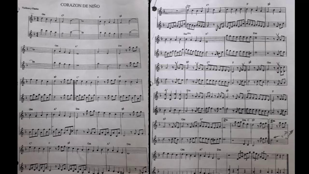 Corazón De Niño Raúl Di Blasio Violin Acordes Chordify