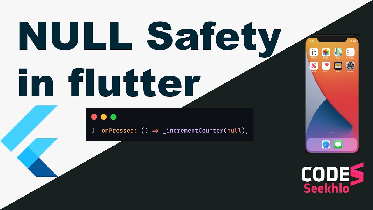 Null Safety Flutter Step By Step Understand Youtube