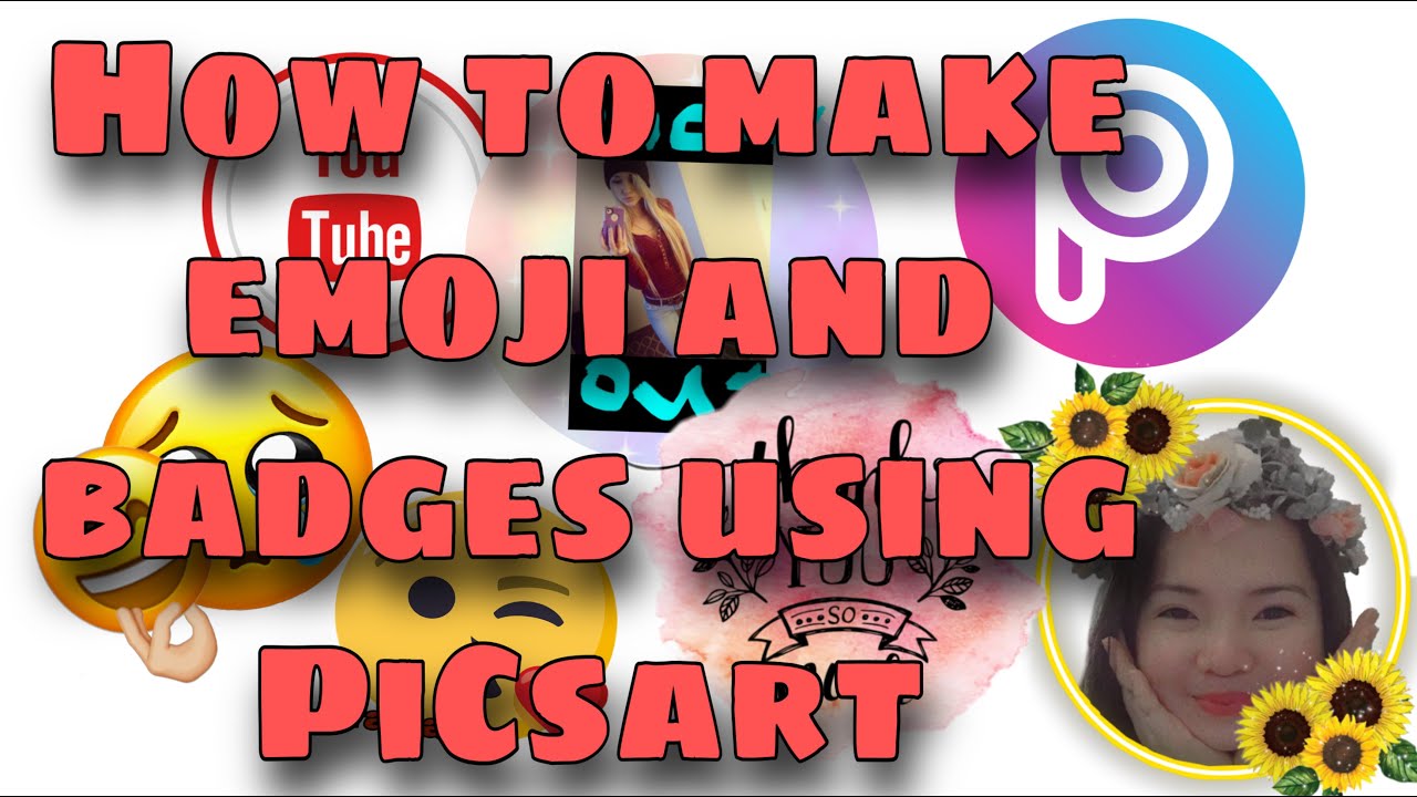 How To Make Emoji And Badges Using Picsart Simple Emoji And Badges For