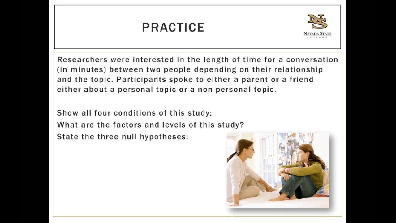 Psych 210 Two Factor Anova Practice Youtube
