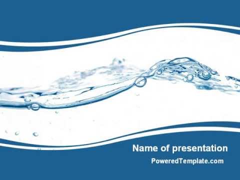 Water Splash Powerpoint Template By Poweredtemplate Youtube