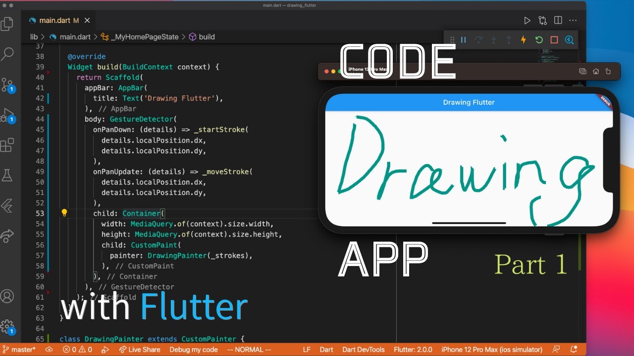 Flutter Build Drawing App Within 10 Mins Part 1 Youtube