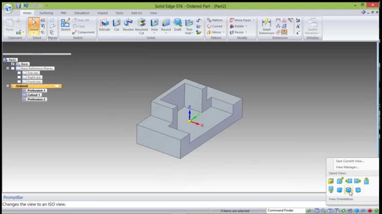 Solid Edge St 6 Basic 5 Youtube