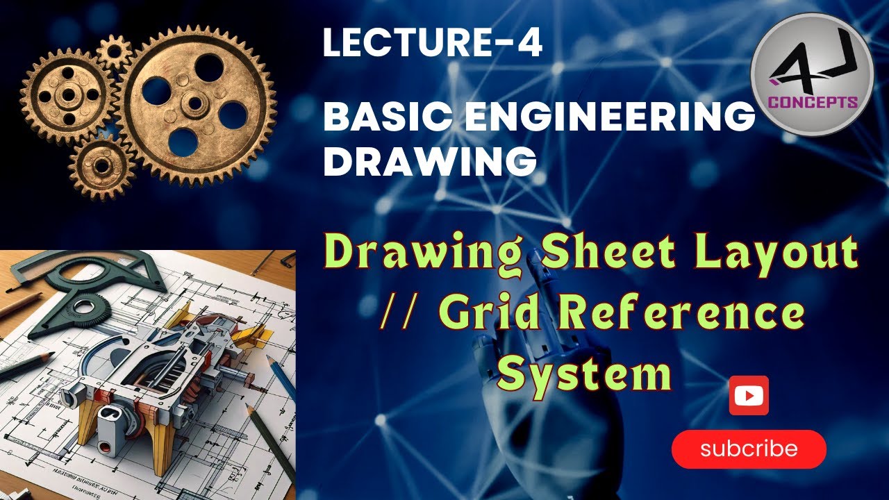 Drawing Sheet Layout Grid Reference System Youtube