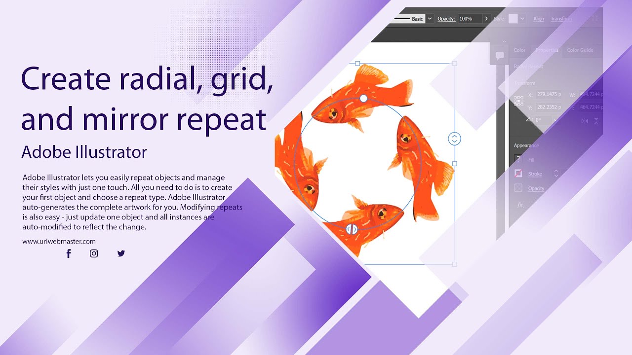 Step By Step Guide Using Radial Grid And Mirror Repeats In Adobe