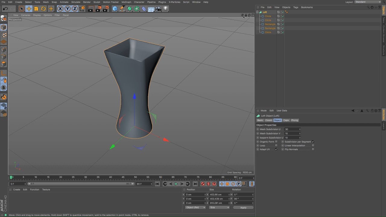Cinema 4d Quickstart 10 Spline Modelling Youtube