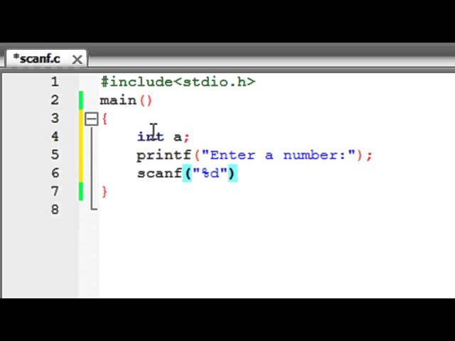 Learn C Programming Tutorial 1 13 Input Scanf Learn C